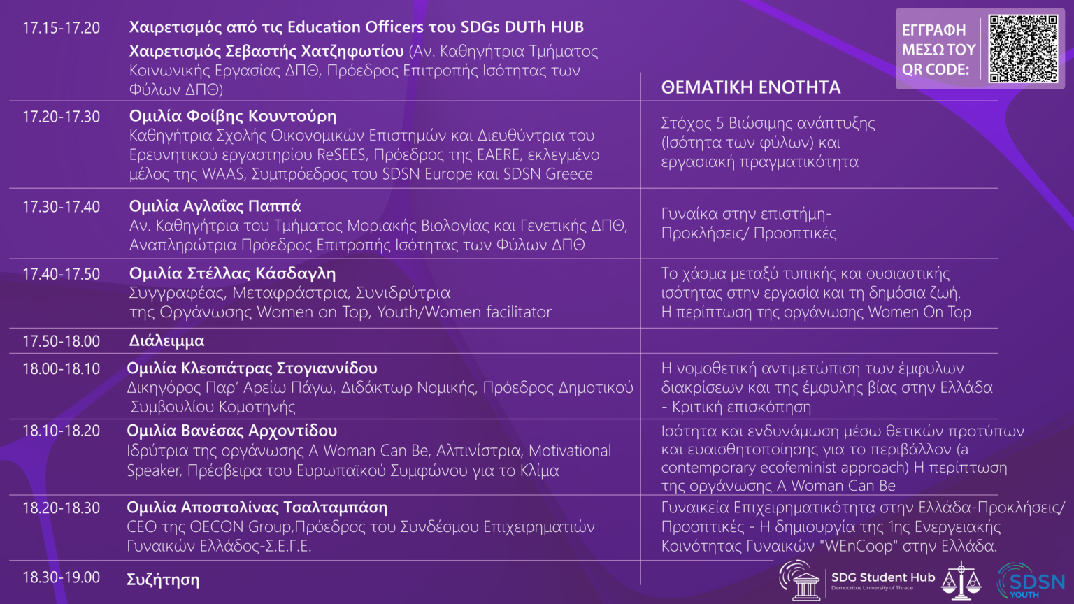 SDG Student Hub DUTh- WEBINAR: Η ΘΕΣΗ ΤΗΣ ΓΥΝΑΙΚΑΣ ΣΤΟ ΣΥΓΧΡΟΝΟ ...